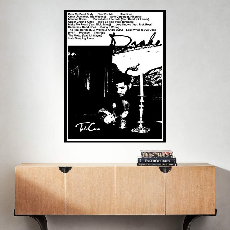 Take Care Drake | Album Wall Art | Album Art Poster | Graphic Design ...