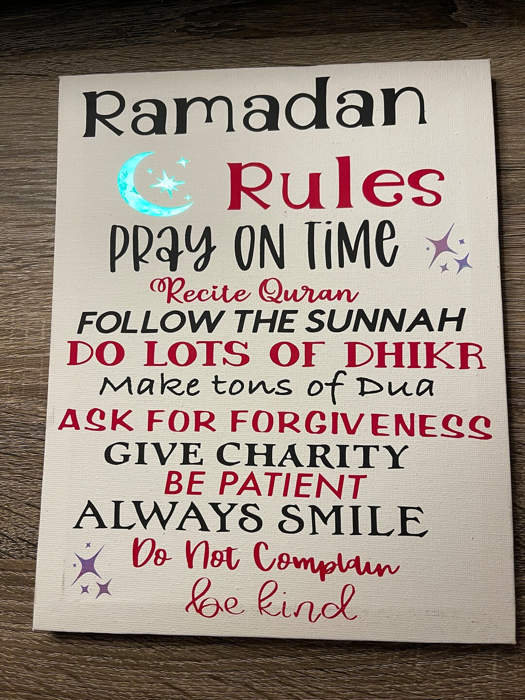 Ramadan Decoration, Ramadan Sign, Ramadan Canvas, Ramadan Mubarak ...