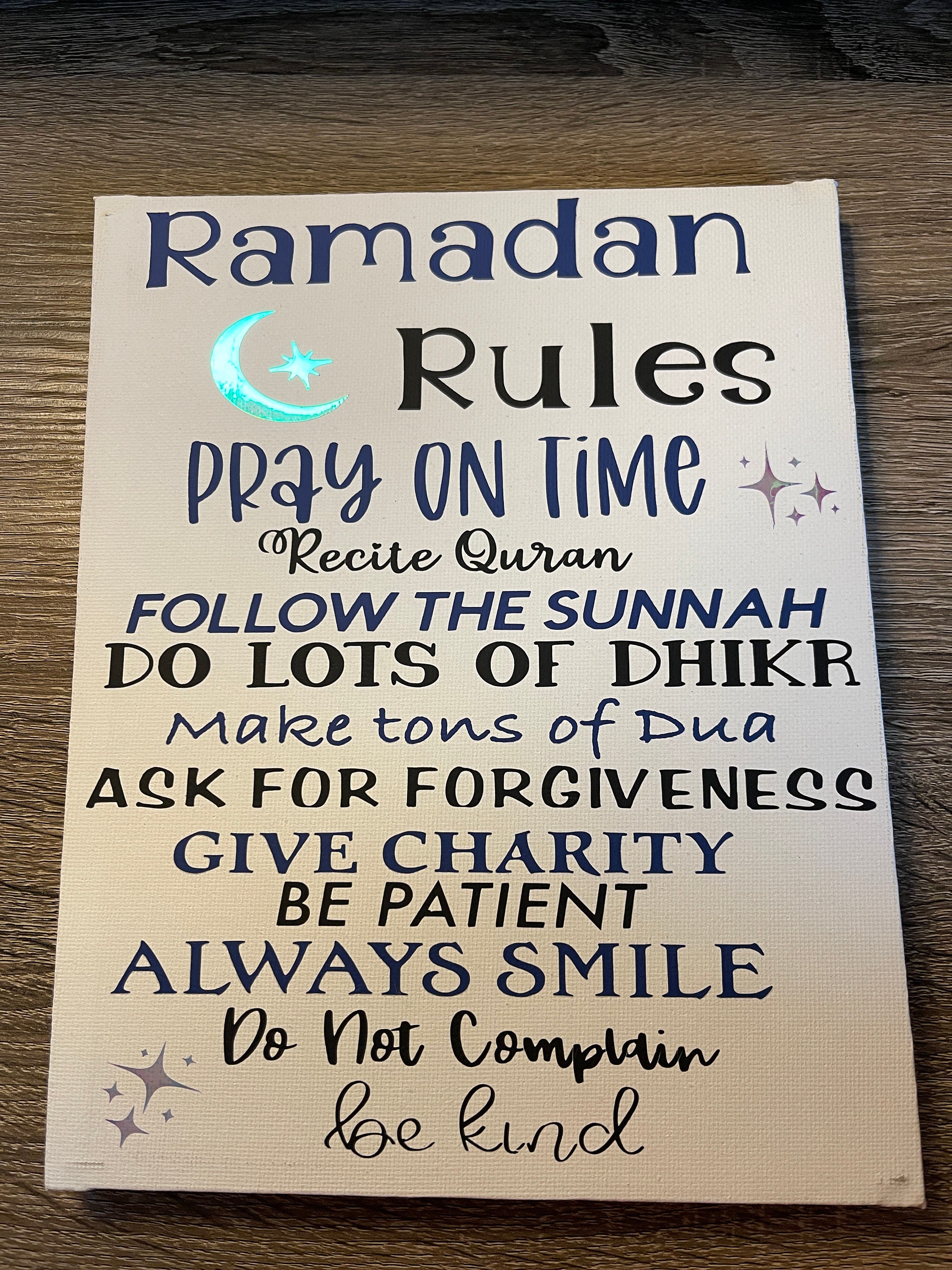 Ramadan Decoration, Ramadan Sign, Ramadan Canvas, Ramadan Mubarak ...