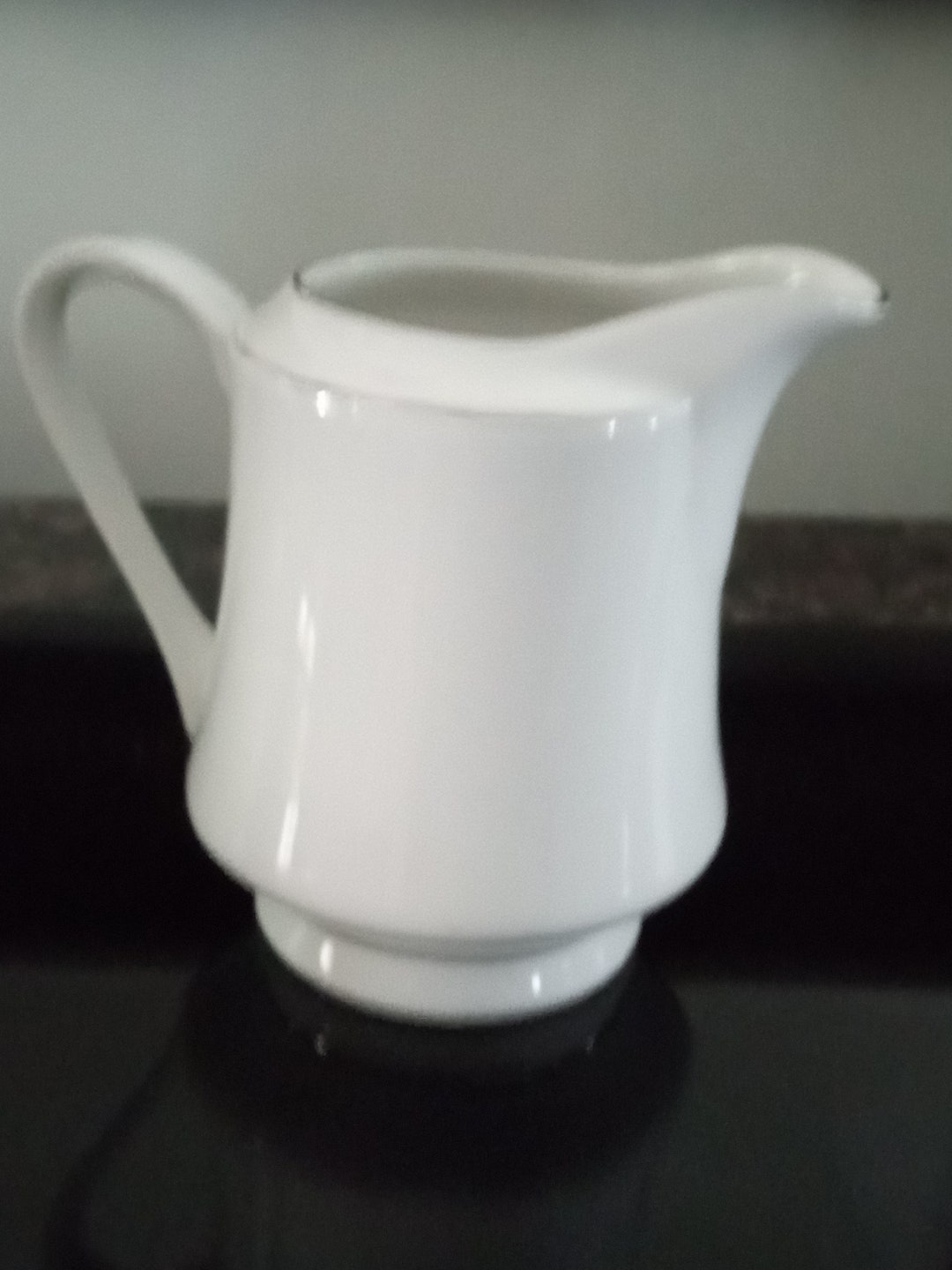 Vintage Ceramic Creamer With Platinum Rim - Etsy