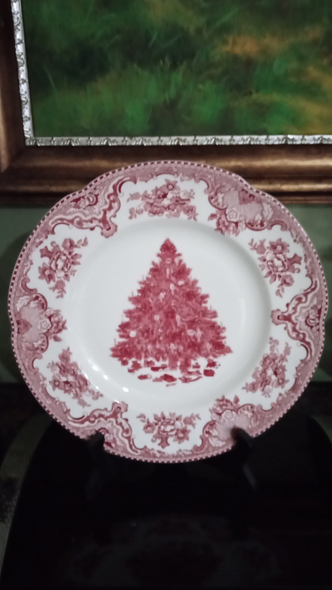 Vintage Johnson Bros Old Britain Castles Since 1883 Pink Christmas ...