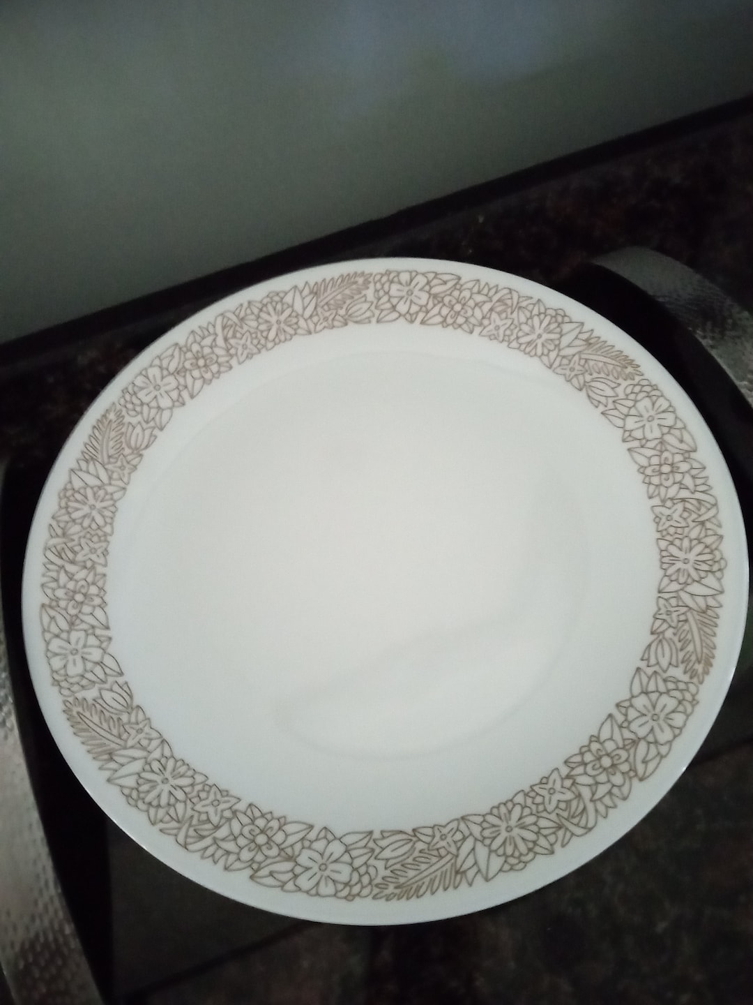 Vintage CORELLE Woodland Brown Pattern Plate - Etsy