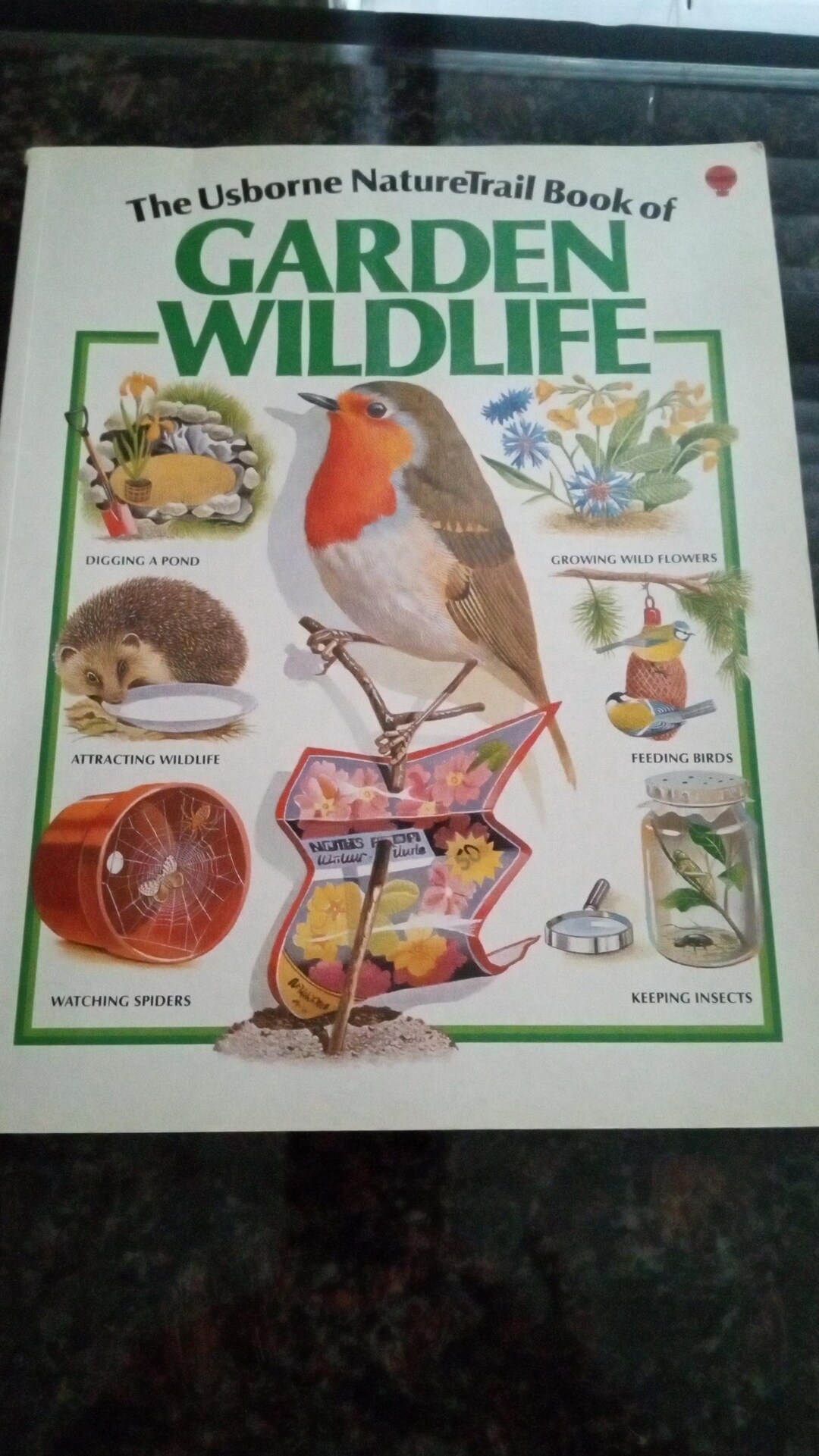 Vintage the Usborne Nature Trail Book of GARDEN WILDLIFE by Su Swallow ...