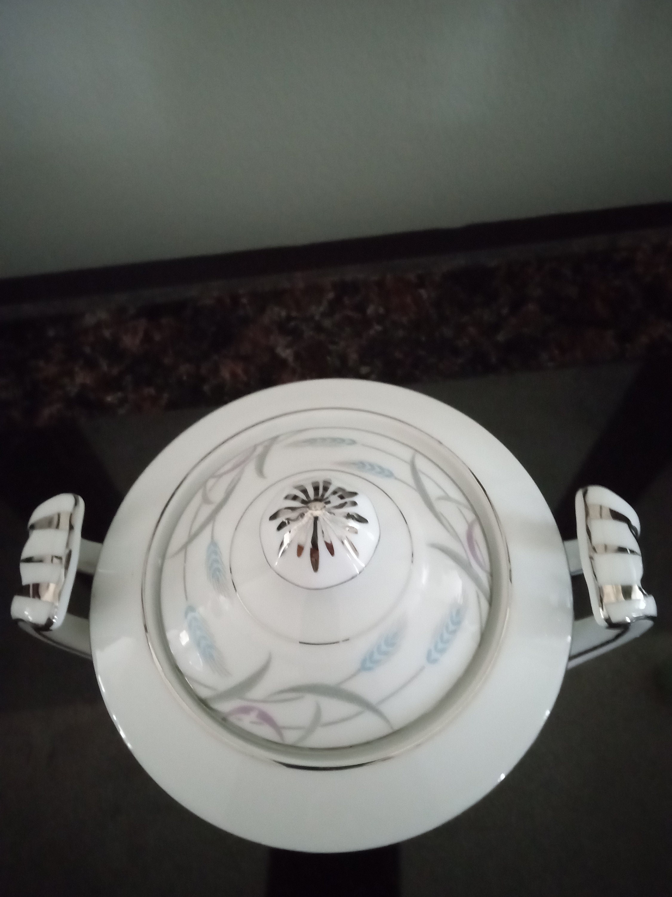 Vintage VALMONT China Royal Wheat Pattern Sugar Bowl - Etsy