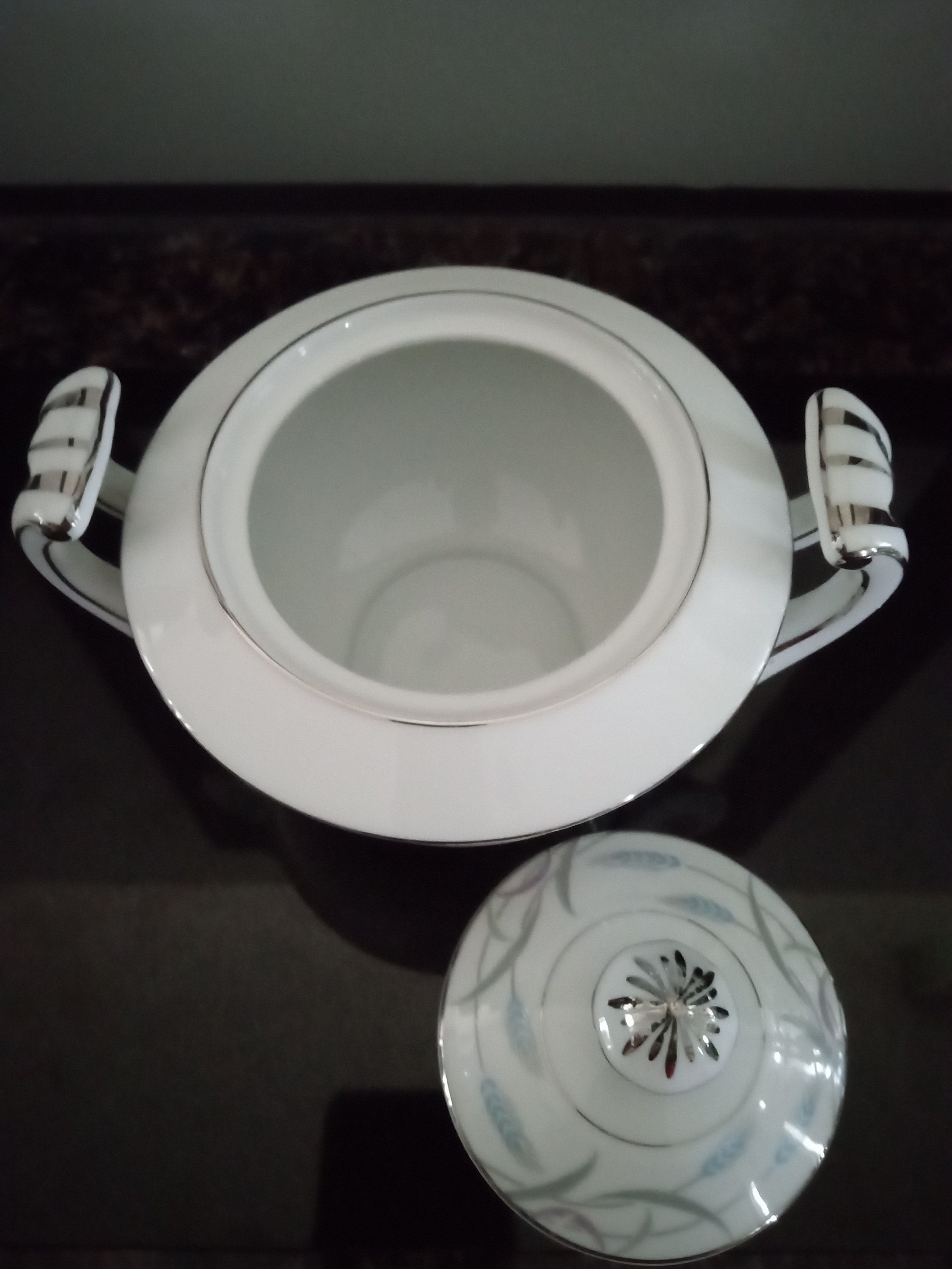 Vintage VALMONT China Royal Wheat Pattern Sugar Bowl - Etsy