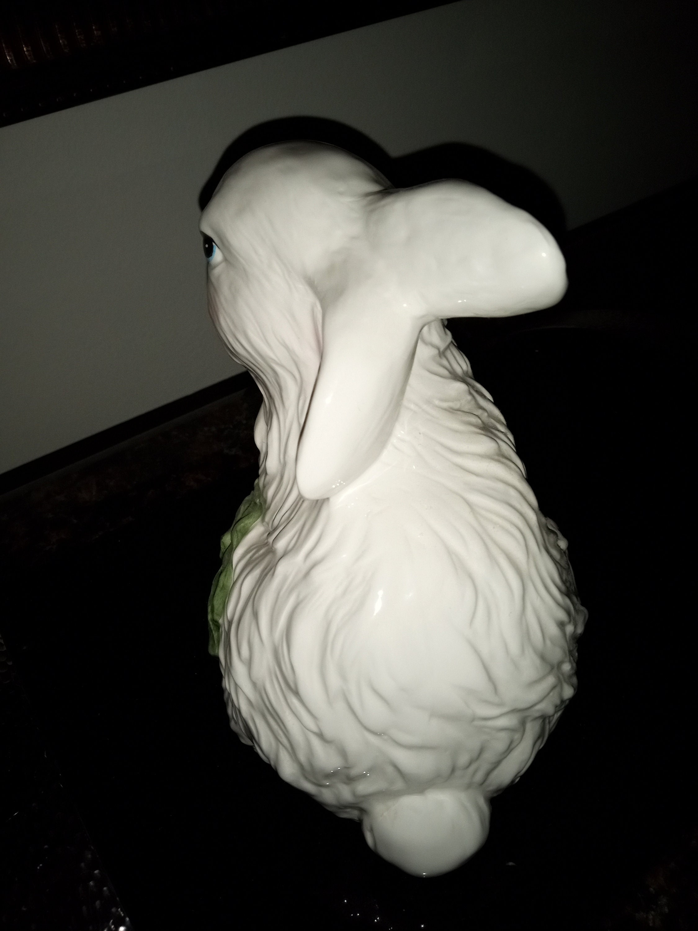 Vintage White Ceramic Rabbit With Radishes. - Etsy