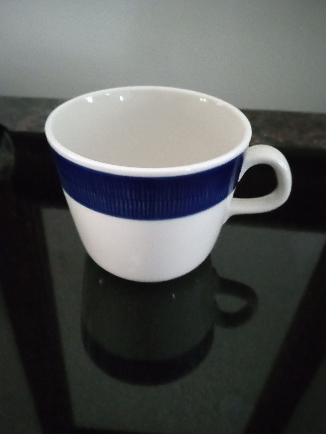 Vintage KOKA Cream Blue Border (2) Coffee Tea Cup - Etsy