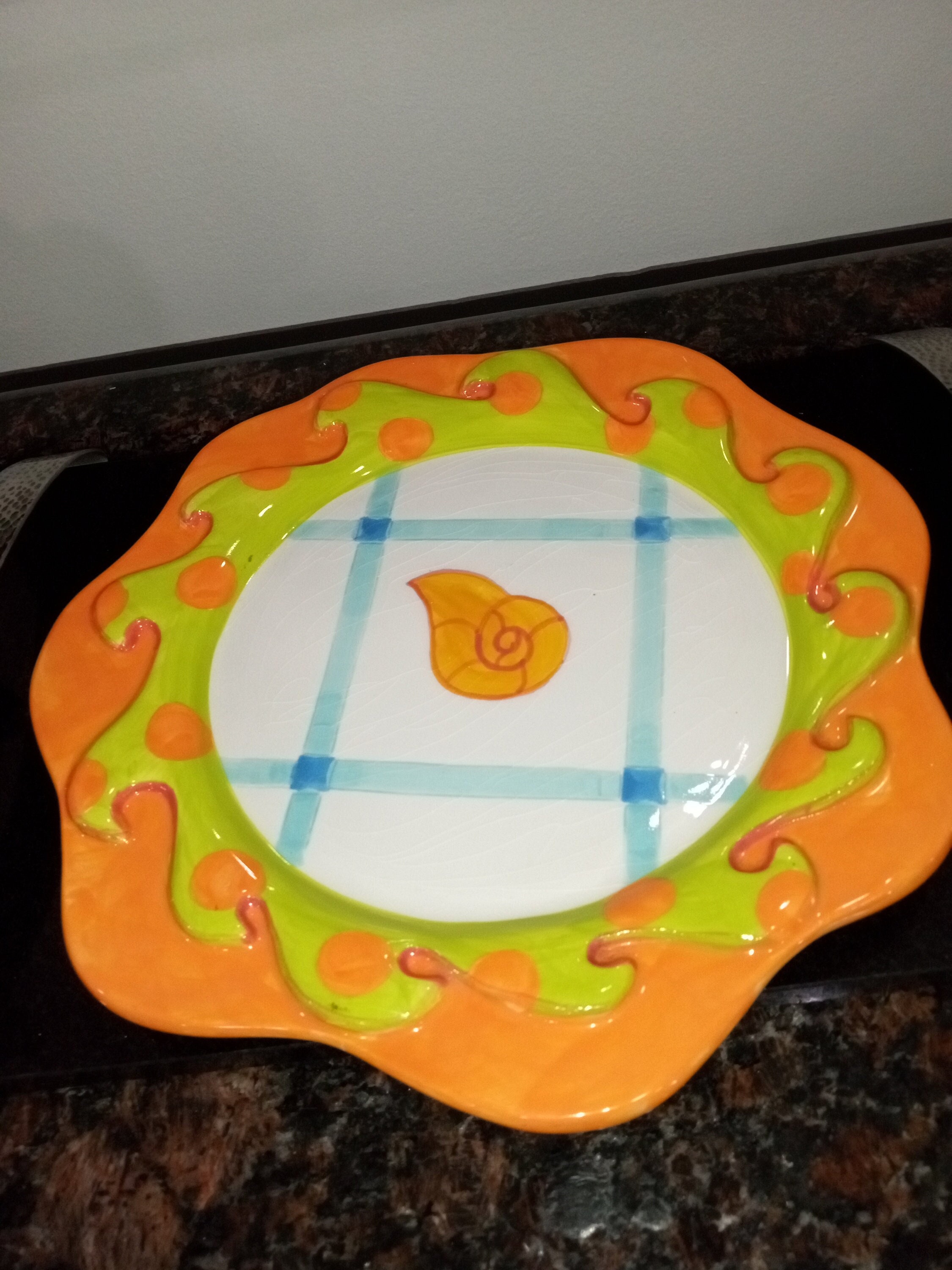 Shannon Mcgraw for GANTZ 10" Plate With Nautilus Center - Etsy