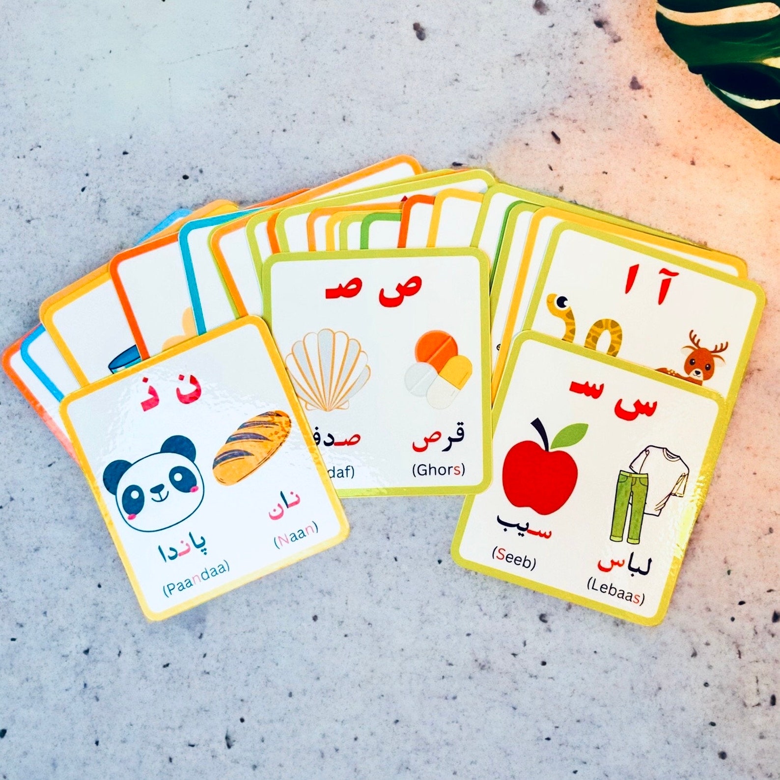Persian Alphabet Flashcards - Etsy
