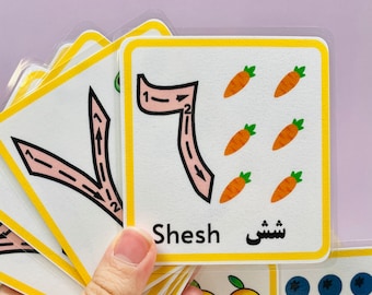 Persian Number Flashcards, Farsi Flashcards, Persian, Farsi, Flashcards ...