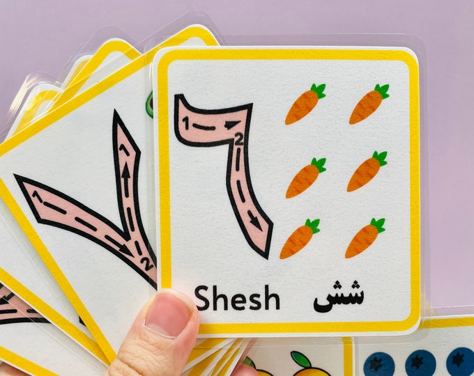 Persian Numbers Flashcards - Etsy