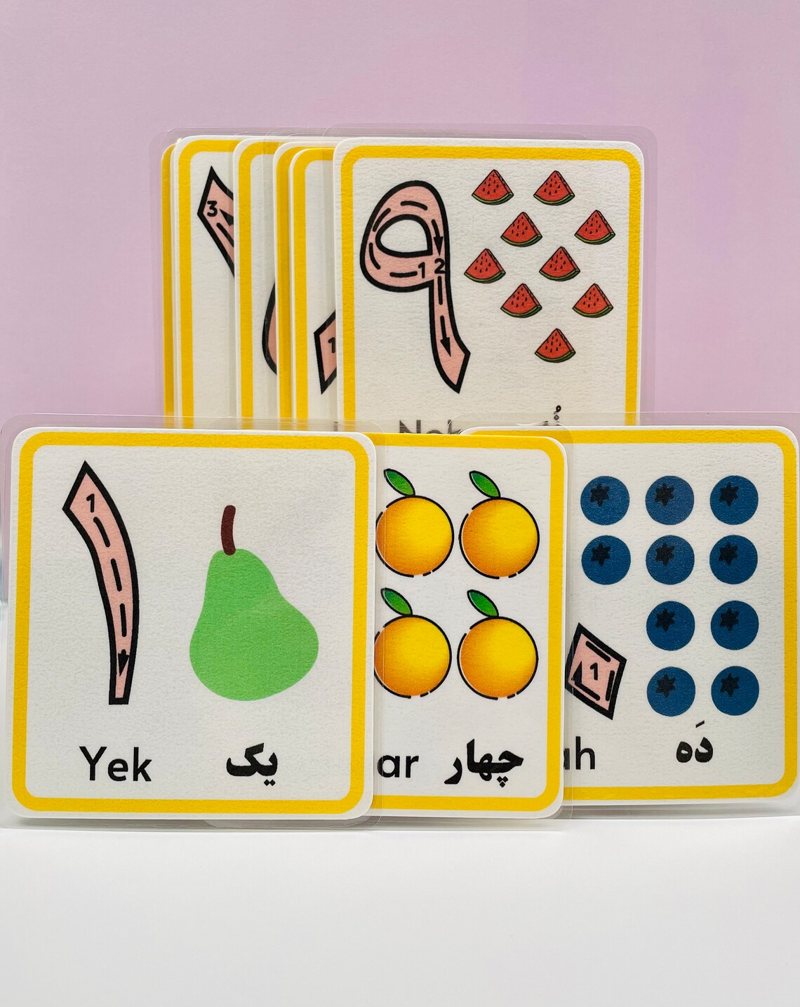 Persian Numbers Flashcards - Etsy