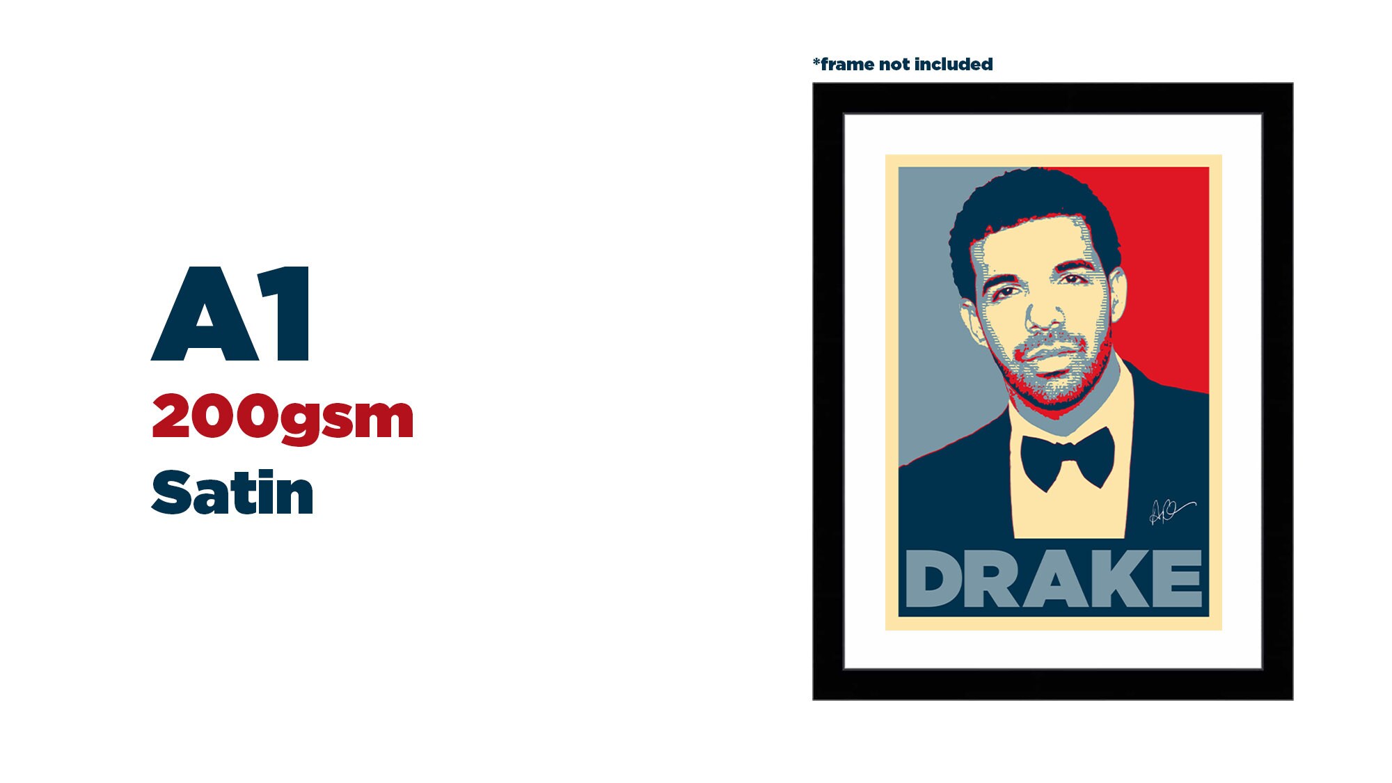 Drake HOPE Stylised Poster - Etsy
