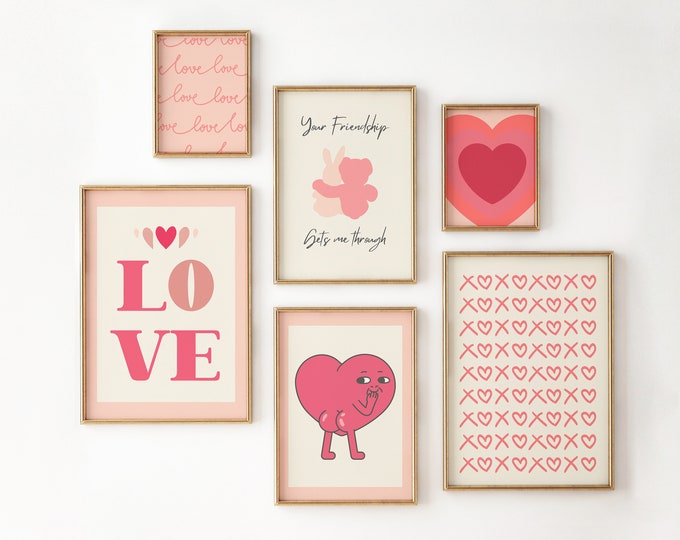 Galentines Day Friendship Wall Art | Girl Gang | BFF Love Print | BFF ...