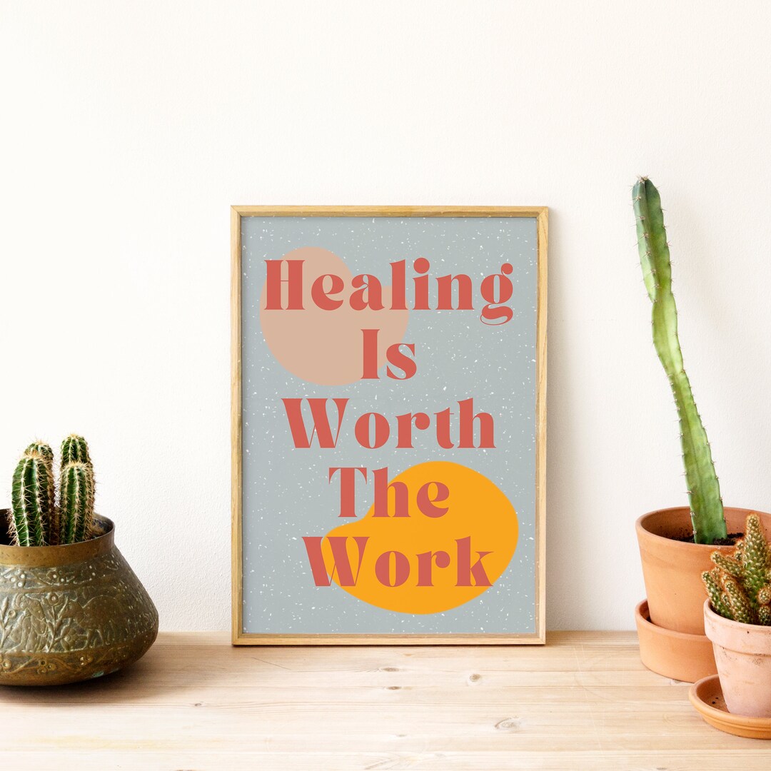 Healing is Work Instant Download | Self Love Wall Art | New Year ...