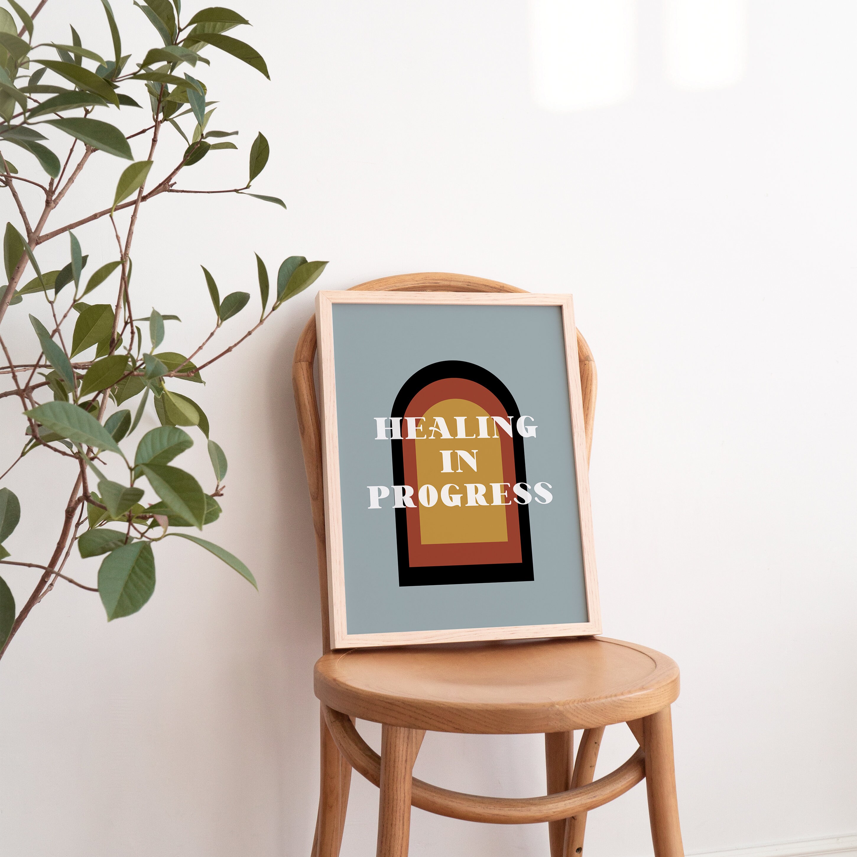 Healing in Progress Instant Download | Self Love Wall Art | Positive ...