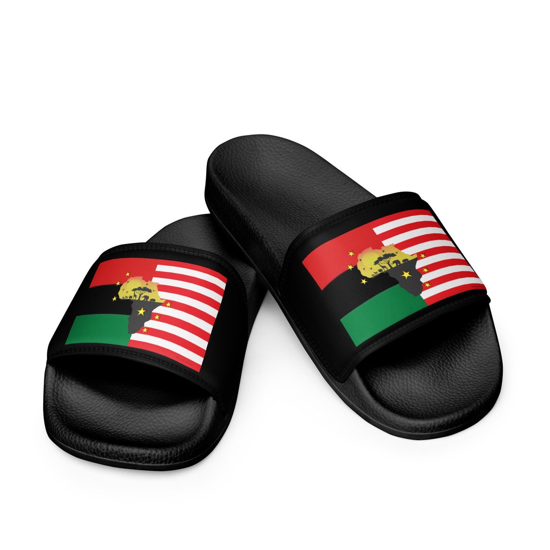 African American Unity Flag Slides Women - Etsy