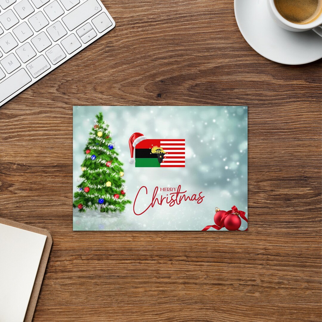 African American Unity Flag Christmas Card - Etsy