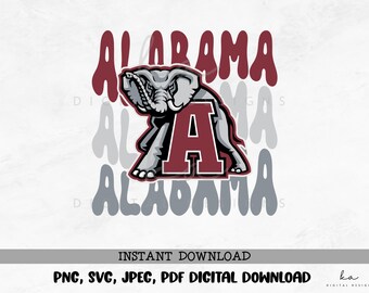 Alabama Crimson Tide Football Sublimation Design Digital Download - Etsy