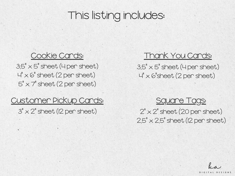 PRINTABLE happy Birthday Bundle, Multiple Size Cookie Cards, Tags ...