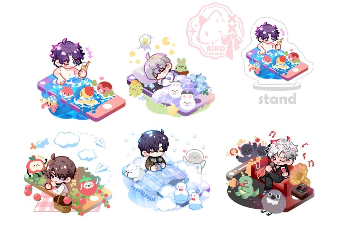 9cm Stand Love & Deepspace: Caleb, Sylus, Zayne, Xavier, Rafaye; - Etsy