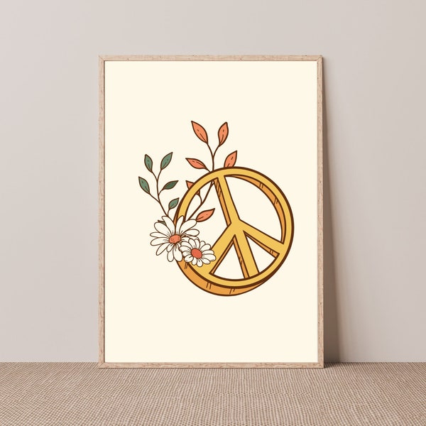 Peace Sign Poster - Etsy