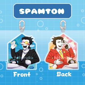 Deltarune Double Sided Acrylic Keychains || Kris Susie Ralsei Tenna ...
