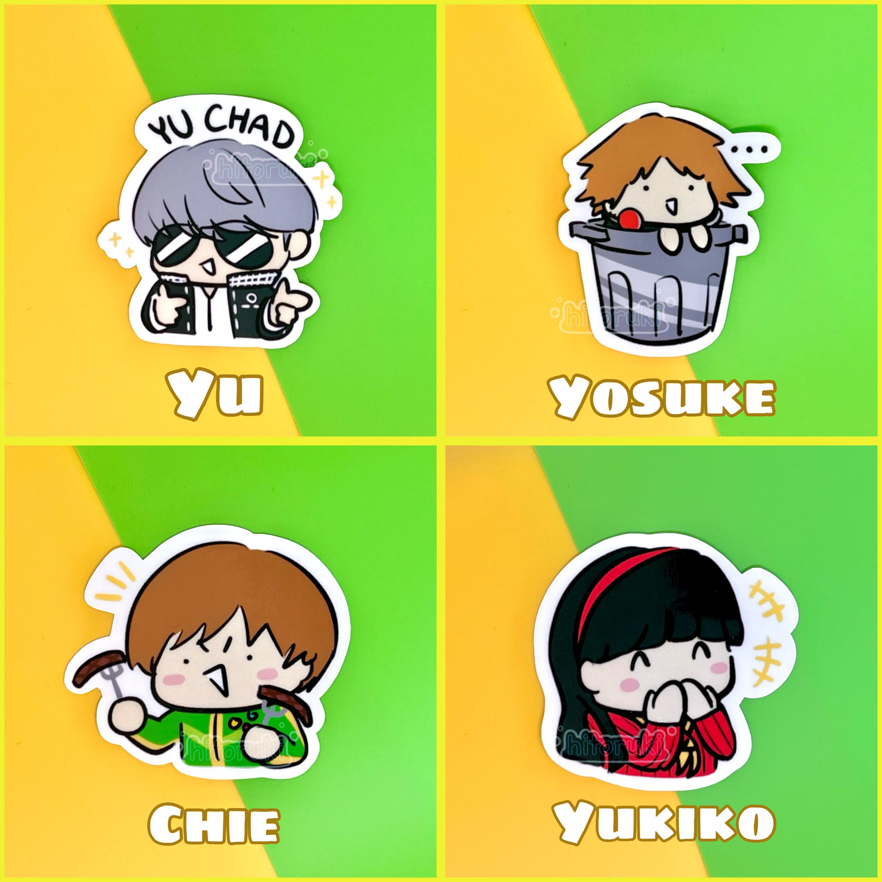 Silly Persona 4 Stickers!! - Etsy