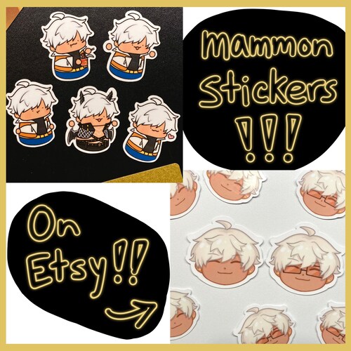 Obey Me Mammon Stickers - Etsy