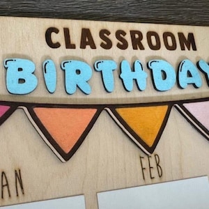Classroom Birthday Sign - Etsy