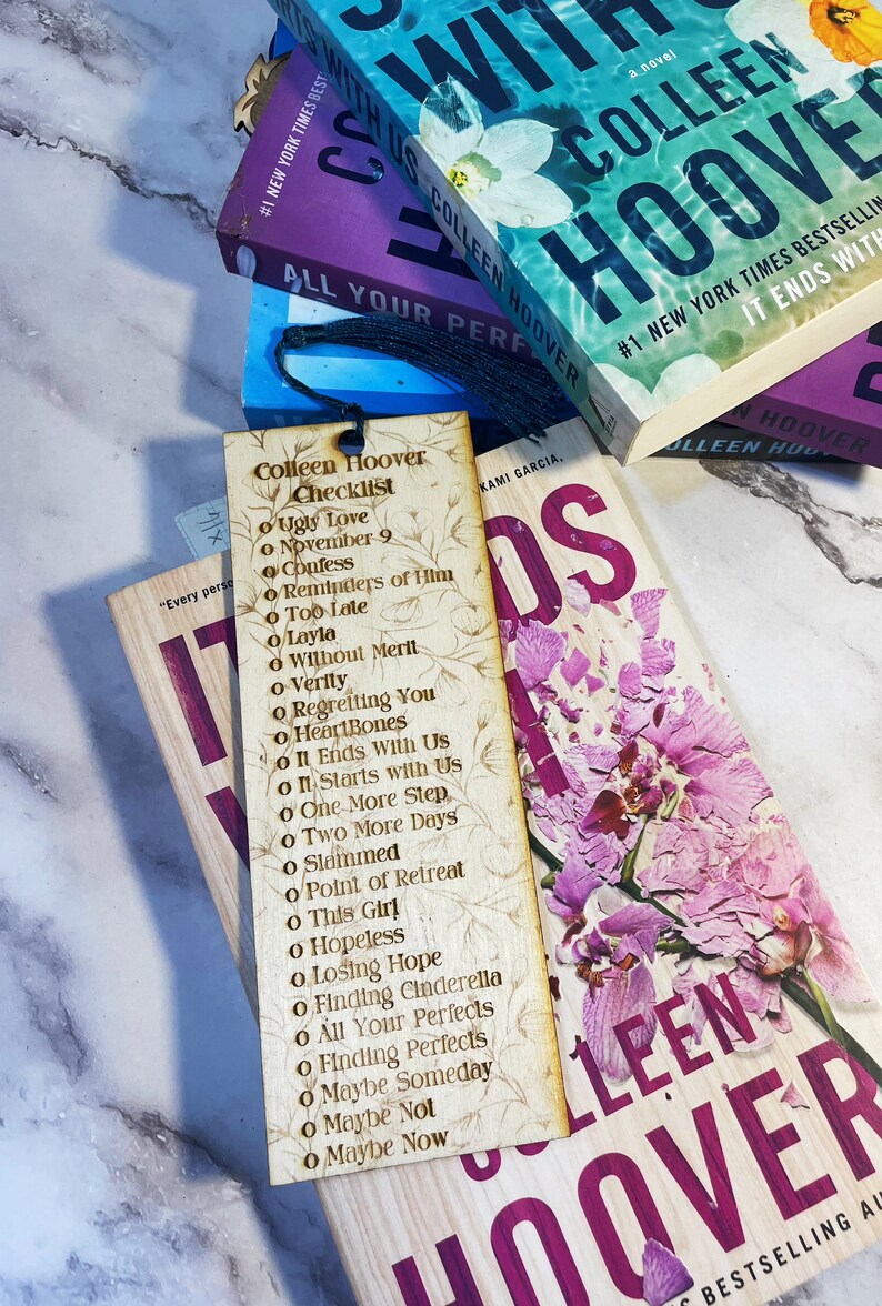Colleen Hoover Checklist Bookmark - Etsy