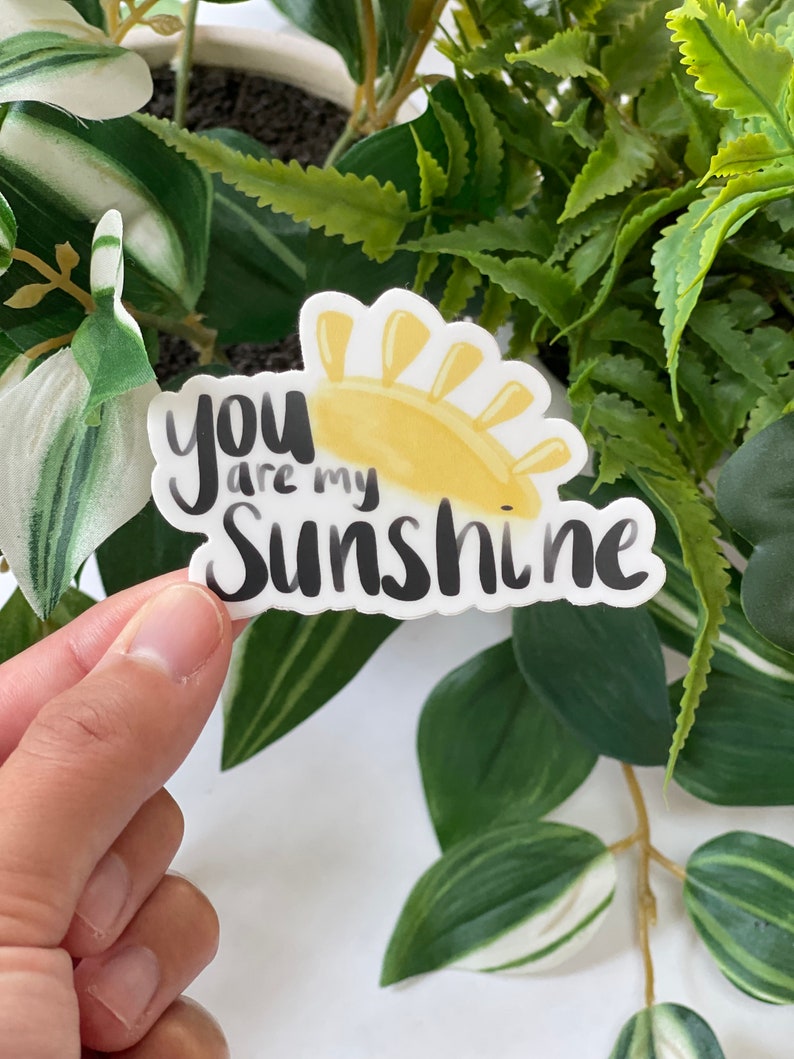 Sticker You Are My Sunshine Etsy