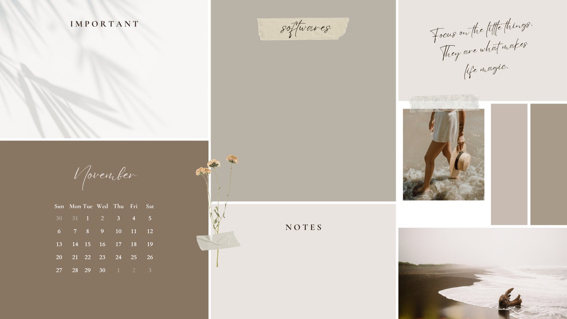 November Digital Desktop Wallpaper - Etsy