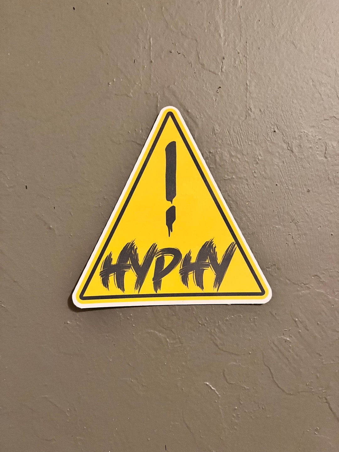 Caution Hyphy Sign Sticker 3 Vinyl Decal Bay Area Rap Culture Hyphy ...