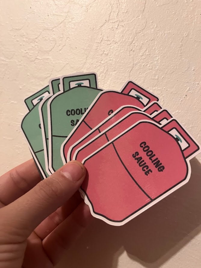 Cooling Sauce Green R22 Refrigerant Tank HVAC Sticker Hilarious Decal ...