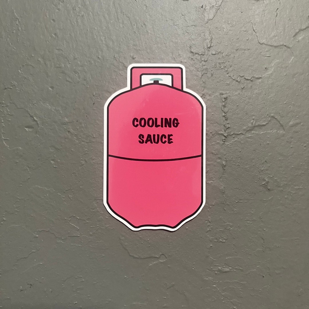 Funny HVAC R410A cooling Sauce Sticker Perfect for Hard Hats, Laptops ...
