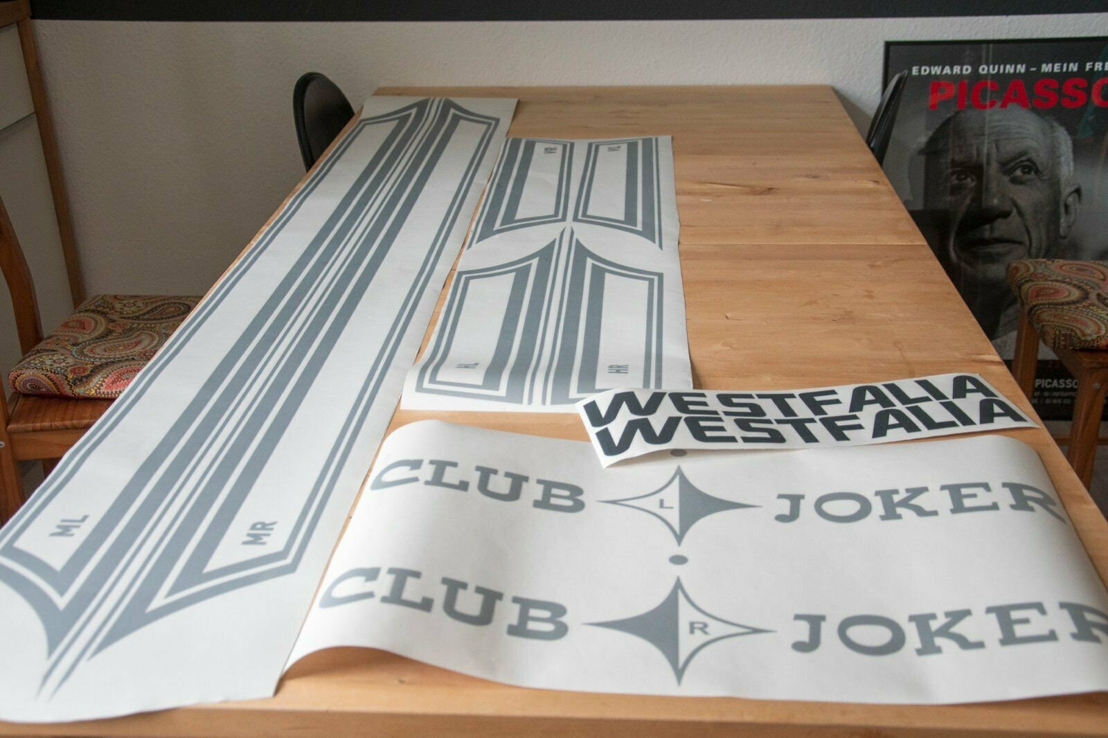 VW T3 Westfalia CLUB JOKER I – 83-85 - Sticker Set - Decal Set Vanagon ...