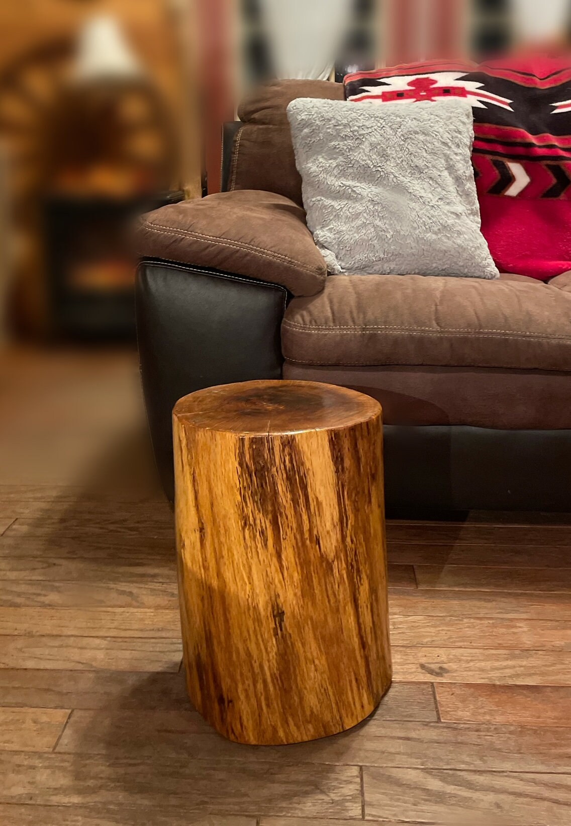 Reclaimed, Solid Oak, Log Stool From New England - Etsy