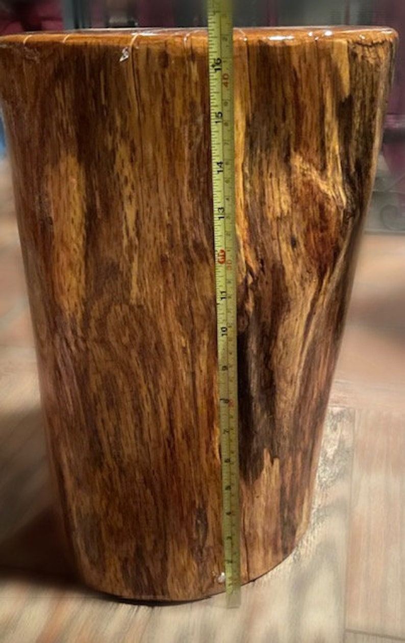 Solid Oak Moose Log Stool - Etsy