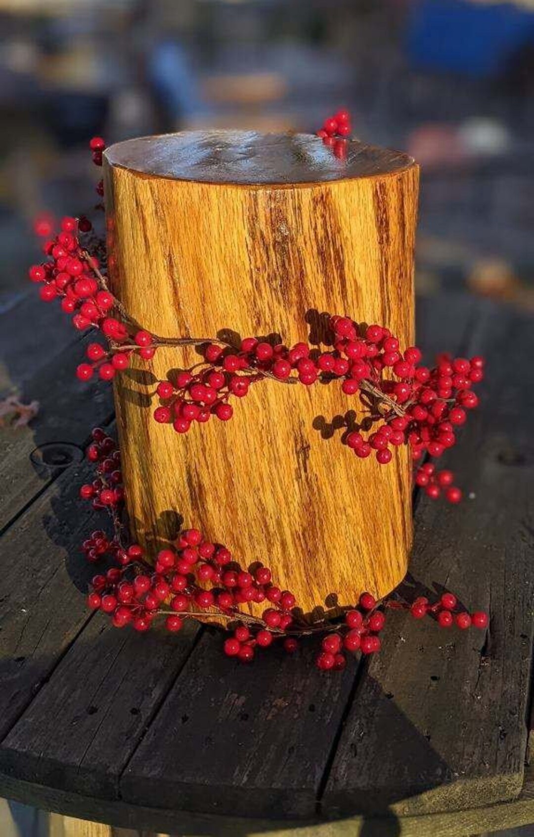 Reclaimed, Solid Oak, Log Stool From New England - Etsy