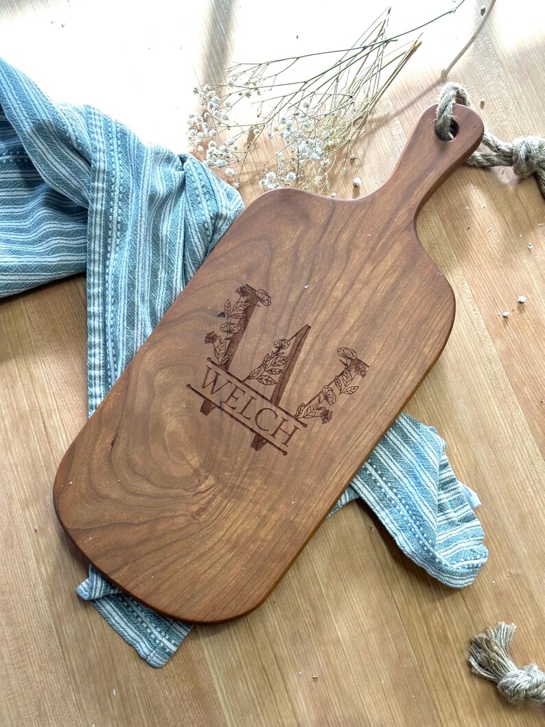 Personalized Housewarming Gift: Handmade Wooden Charcuterie Board With ...