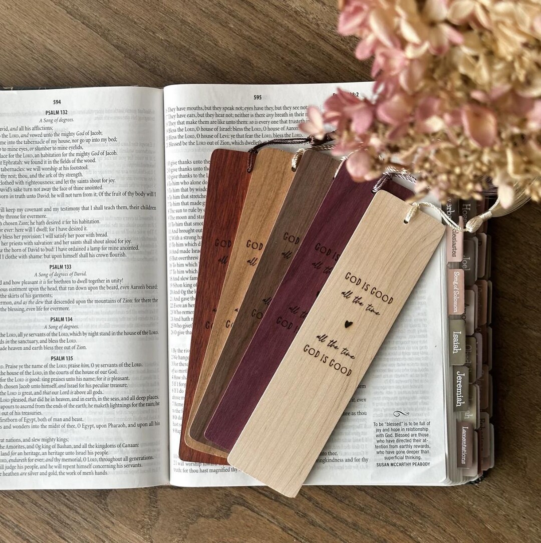 Bible Verse Bookmarks - God is Good All the Time Bookmark, Personalized ...