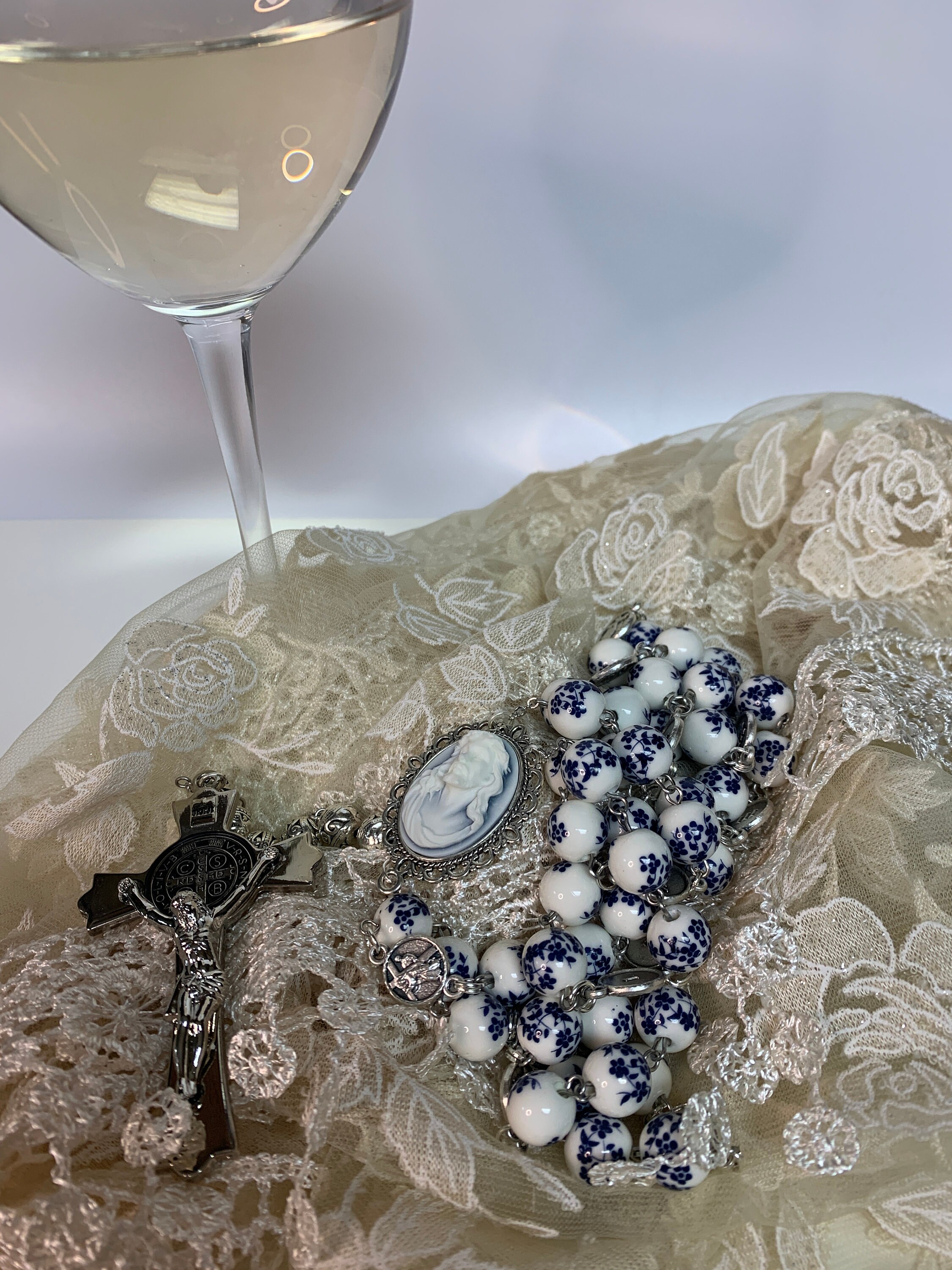 Blue Flowers Stations of the Cross - Etsy