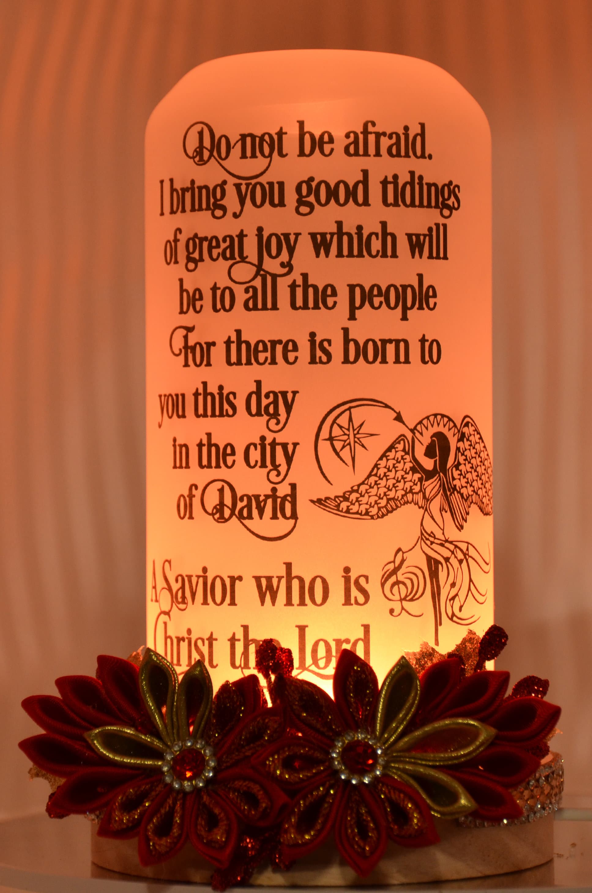 GLORY TO God-angel Color Changing Nightlight/luminary. Remote - Etsy