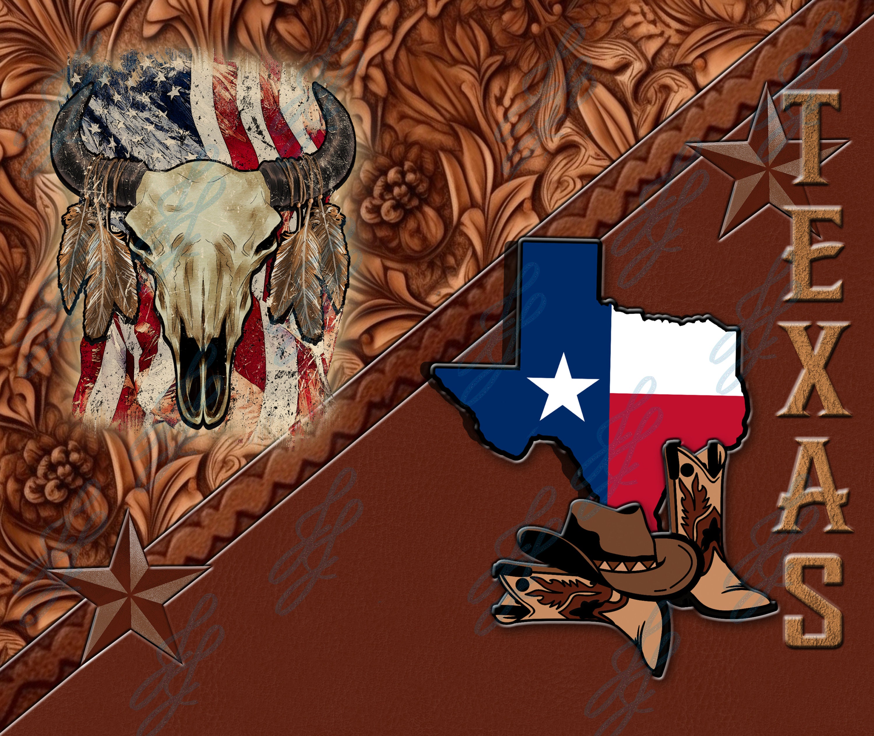 State of Texas Sublimation Wrap for Both 18 Oz Water Bottle and 20 Oz ...
