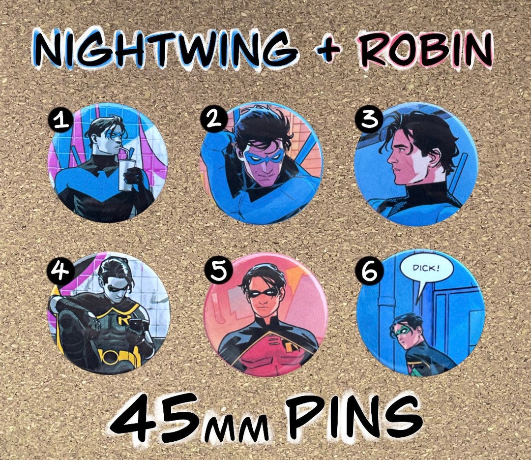 Nightwing Robin 45mm Pins - Etsy