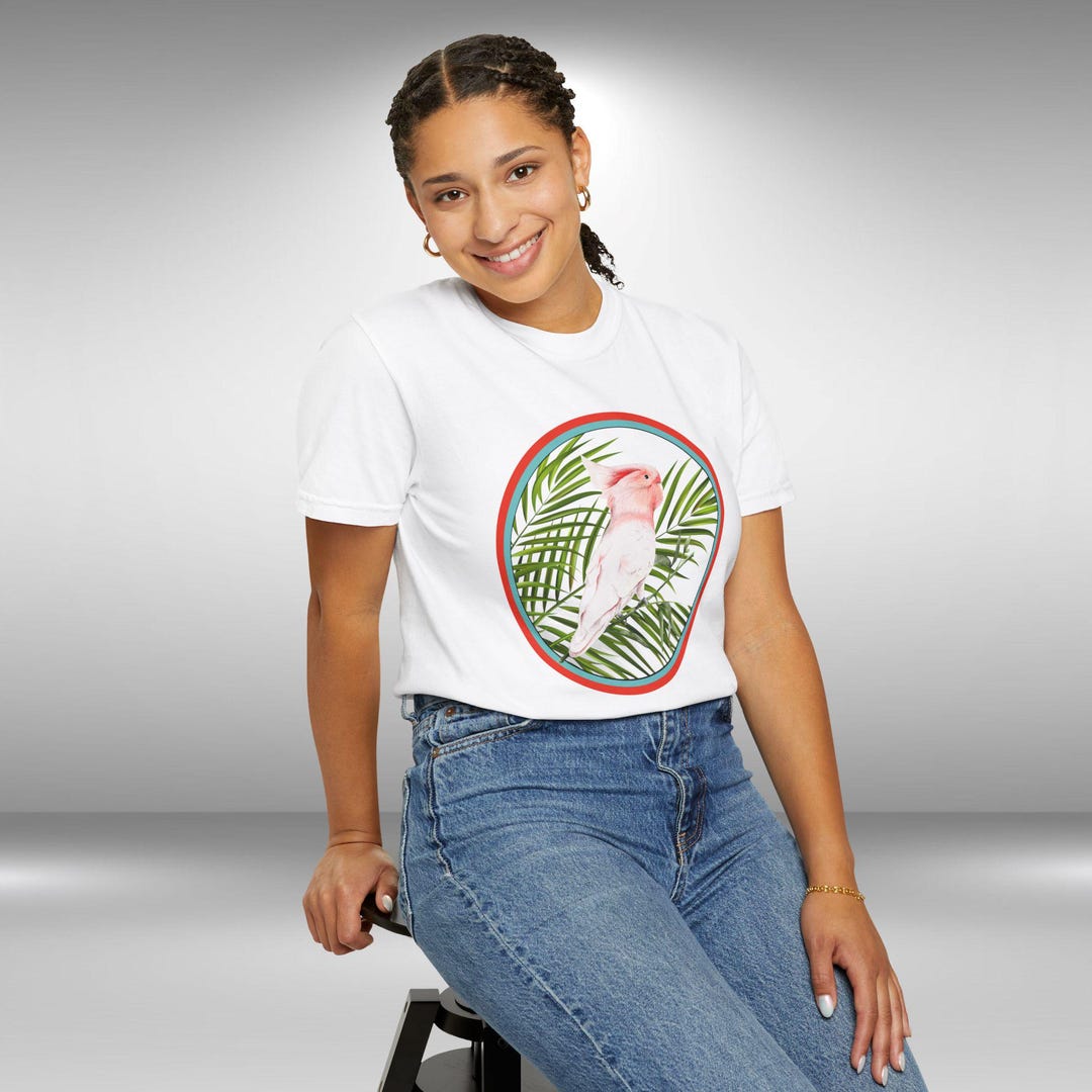 Major Mitchells Cockatoo Classic Tee, Tropical Bird Tshirt, Exotic ...