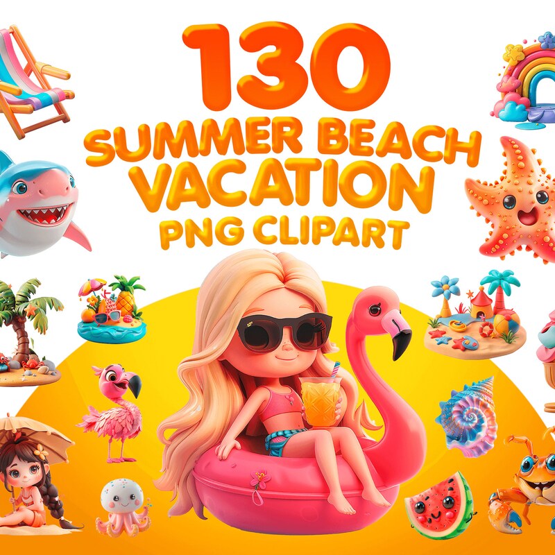 Vacation Clipart - Etsy