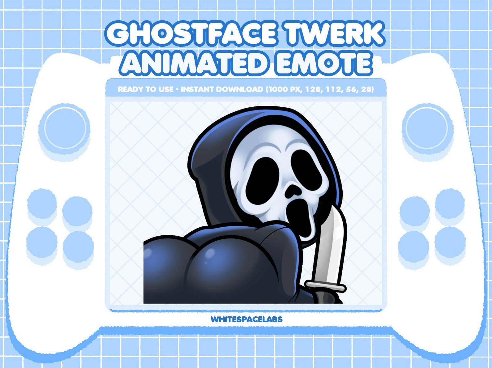 Ghostface Twerking Animated Emote GIF | Horror Streamer Discord ...
