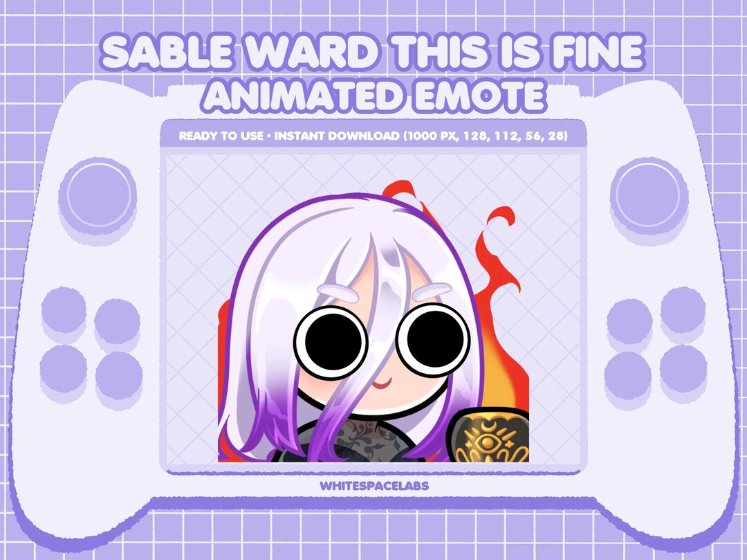 Sable Ward “this is Fine” Animated Emote GIF | Twitch & Discord ...